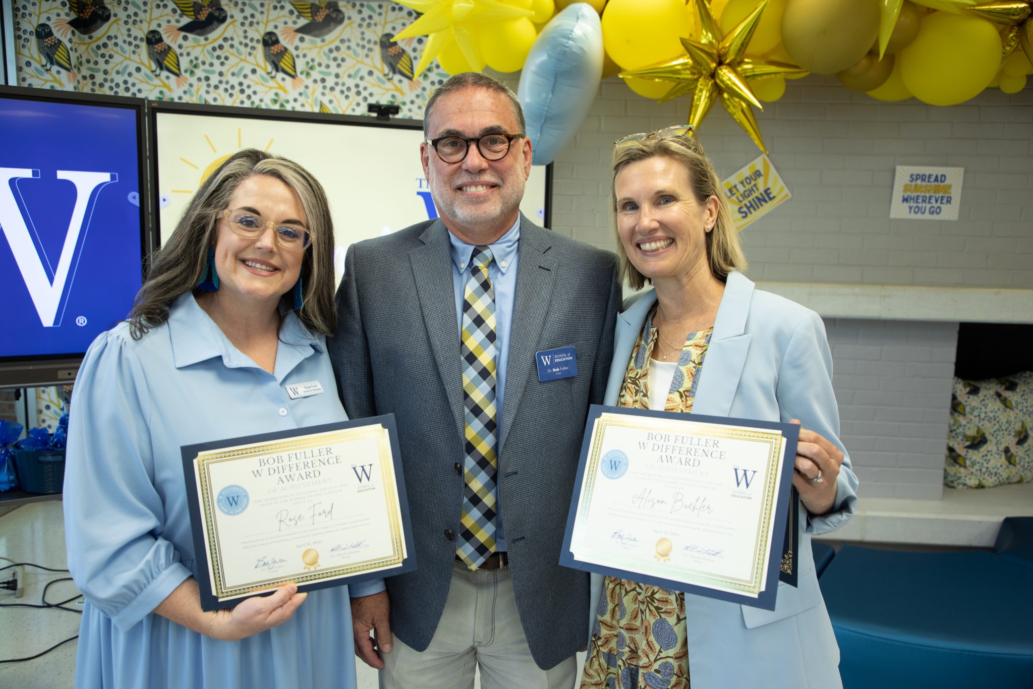 Inaugural Recipients of Bob Fuller “W Difference” Award – School of ...